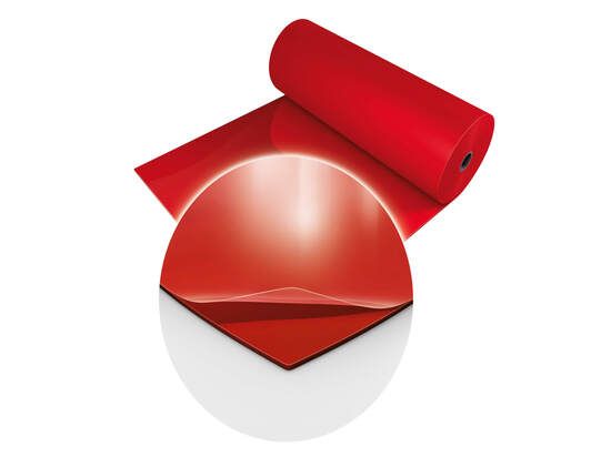 PVC Vinyl Flooring Red Flash Hi-Gloss | CTN UK