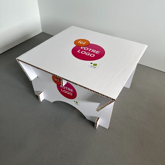 Table basse en carton imprimé | CTN France